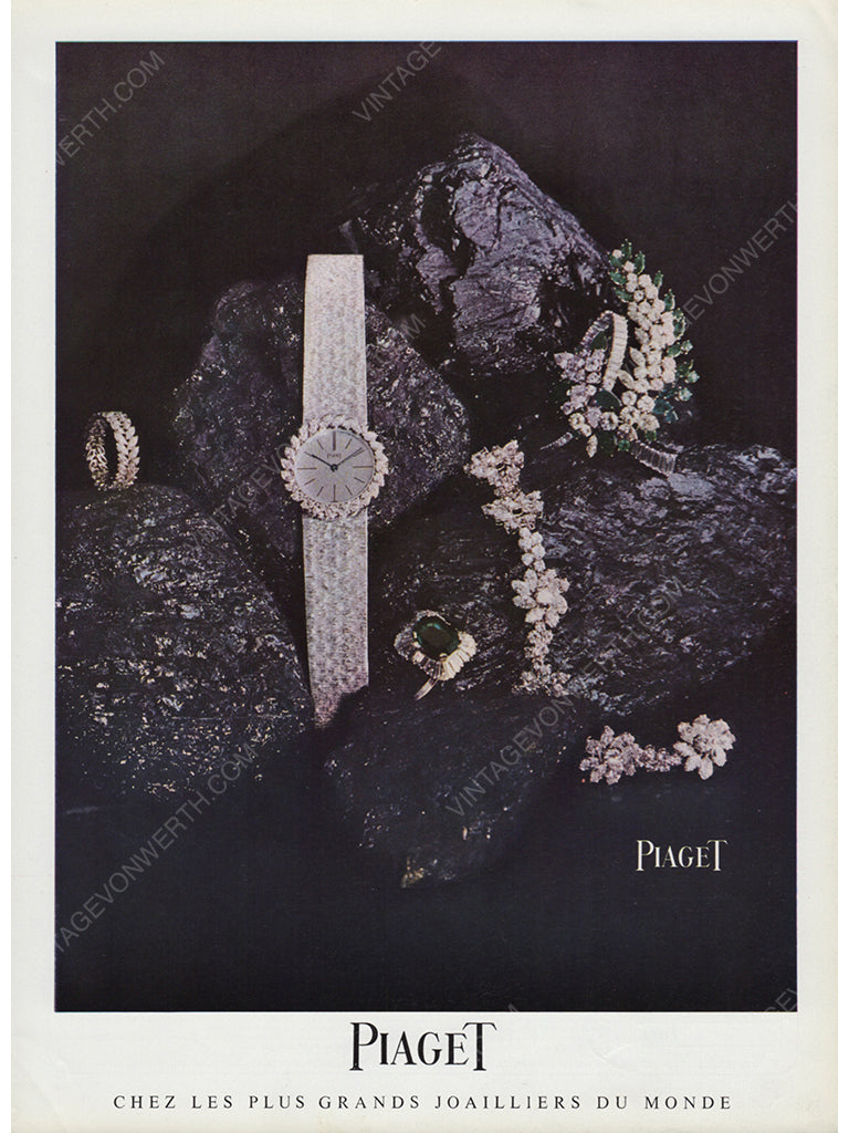 PIAGET 1965 Vintage Advertisement 1960s Jewelry Watch Ad – VINTAGE VON ...