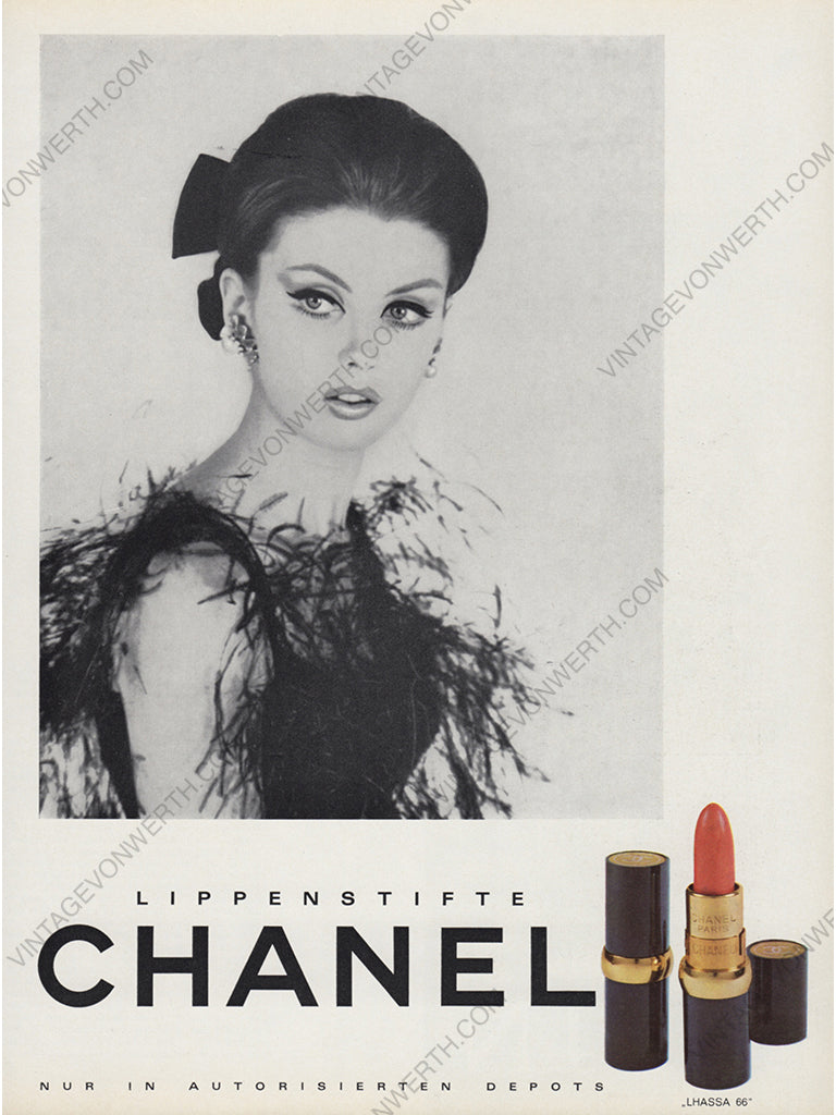 CHANEL 1965 Vintage Advertisement 1960s Beauty Print Ad Lipstick – VINTAGE VON WERTH