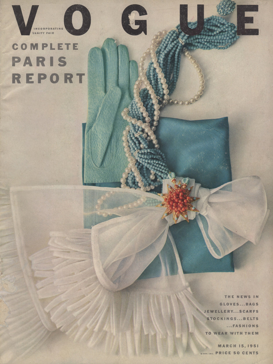 1950s VINTAGE FASHION MAGAZINES - Vogue, Harper's Bazaar, L'Officiel ...