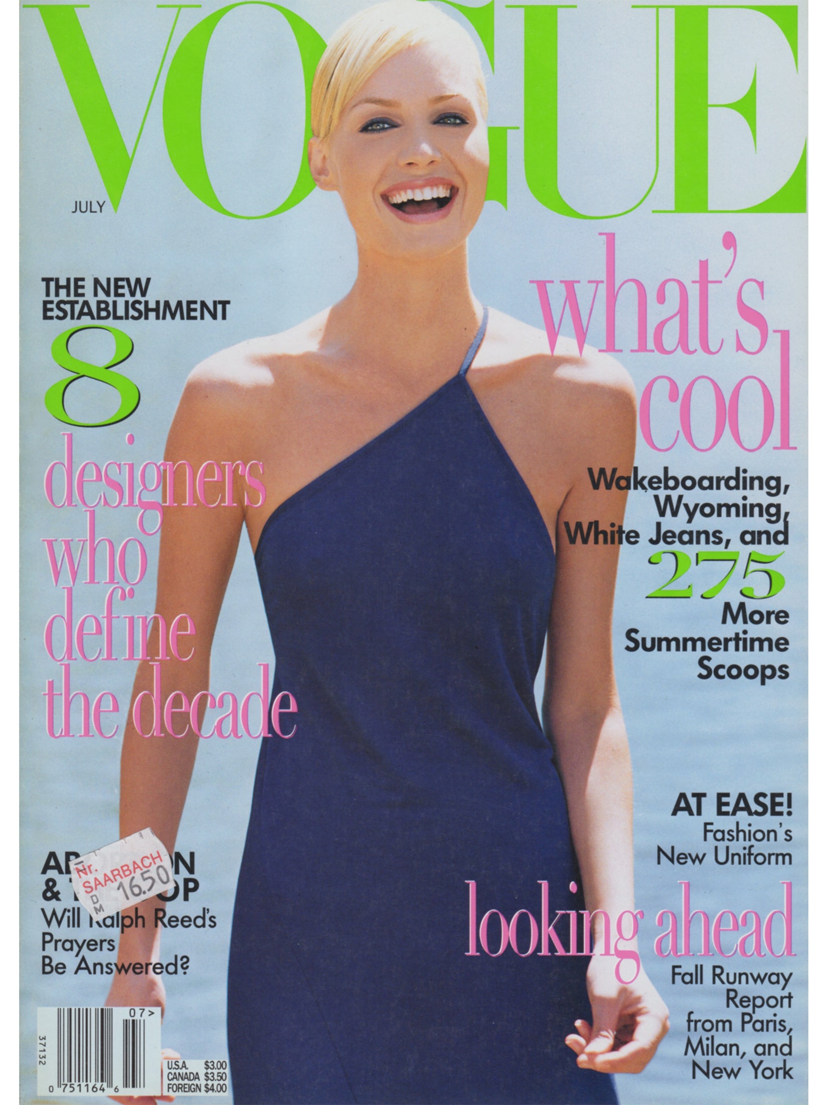 VOGUE US JULY 1996 – VINTAGE VON WERTH