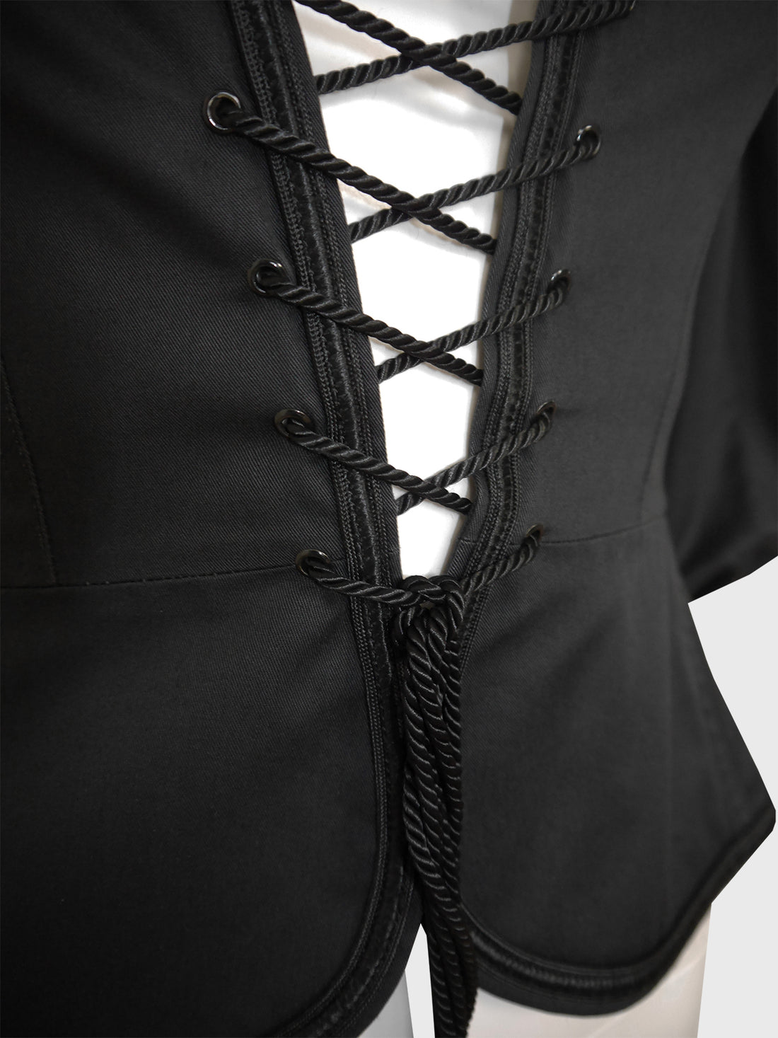 YVES SAINT LAURENT 1970s Vintage Lace Up Peasant Blouse – VINTAGE VON WERTH